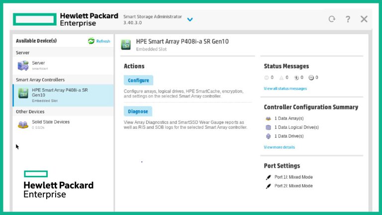 نرم افزار HP Smart Storage Administrator چیست، ابزار SSA چه کاربردی ...